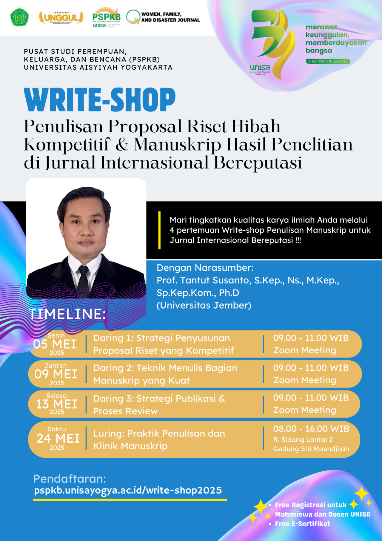 Write-shop Penulisan Proposal Riset Hibah Kompetitif dan Manuskrip ...